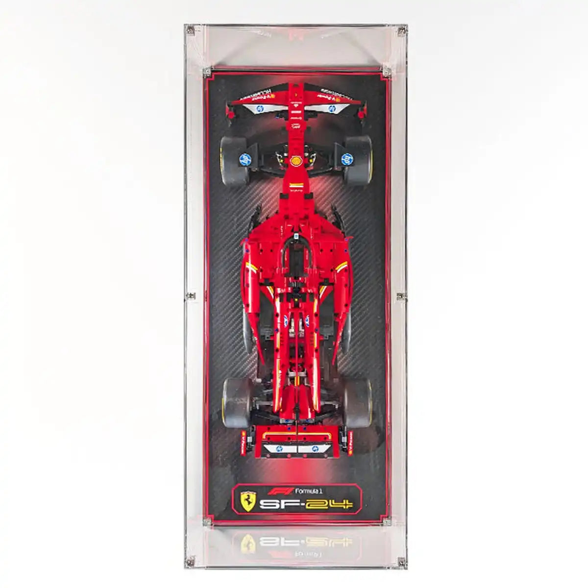 Wall Display Case For LEGO Technic Ferrari SF-24 F1 Car 42207 – Brick In It